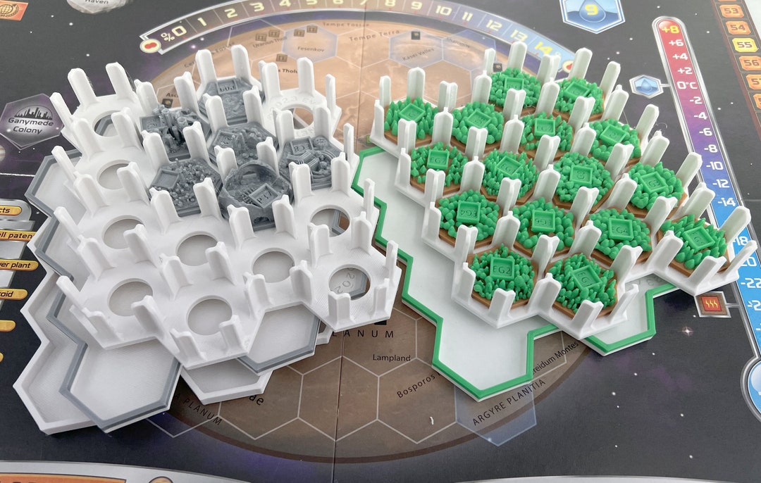 Tile City Organizer Storage for Terraforming Mars - Color-coordinated ...