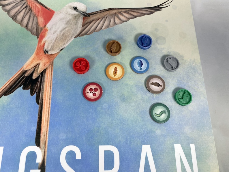 Food Tokens for Wingspan Game 3D Textured 125 Tokens | Etsy