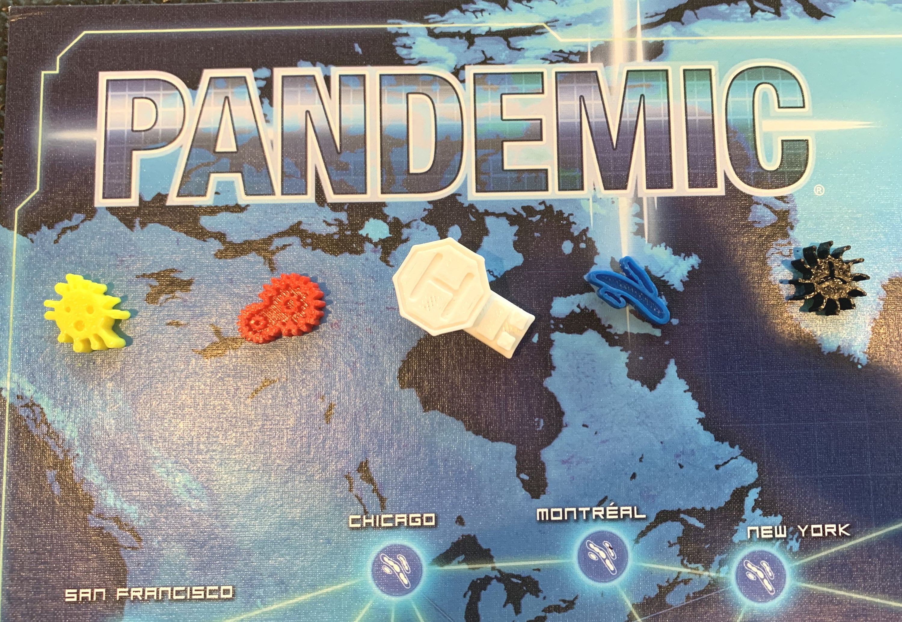 3D Textured Virus Tokens Research Centers for Pandemic Game - Etsy