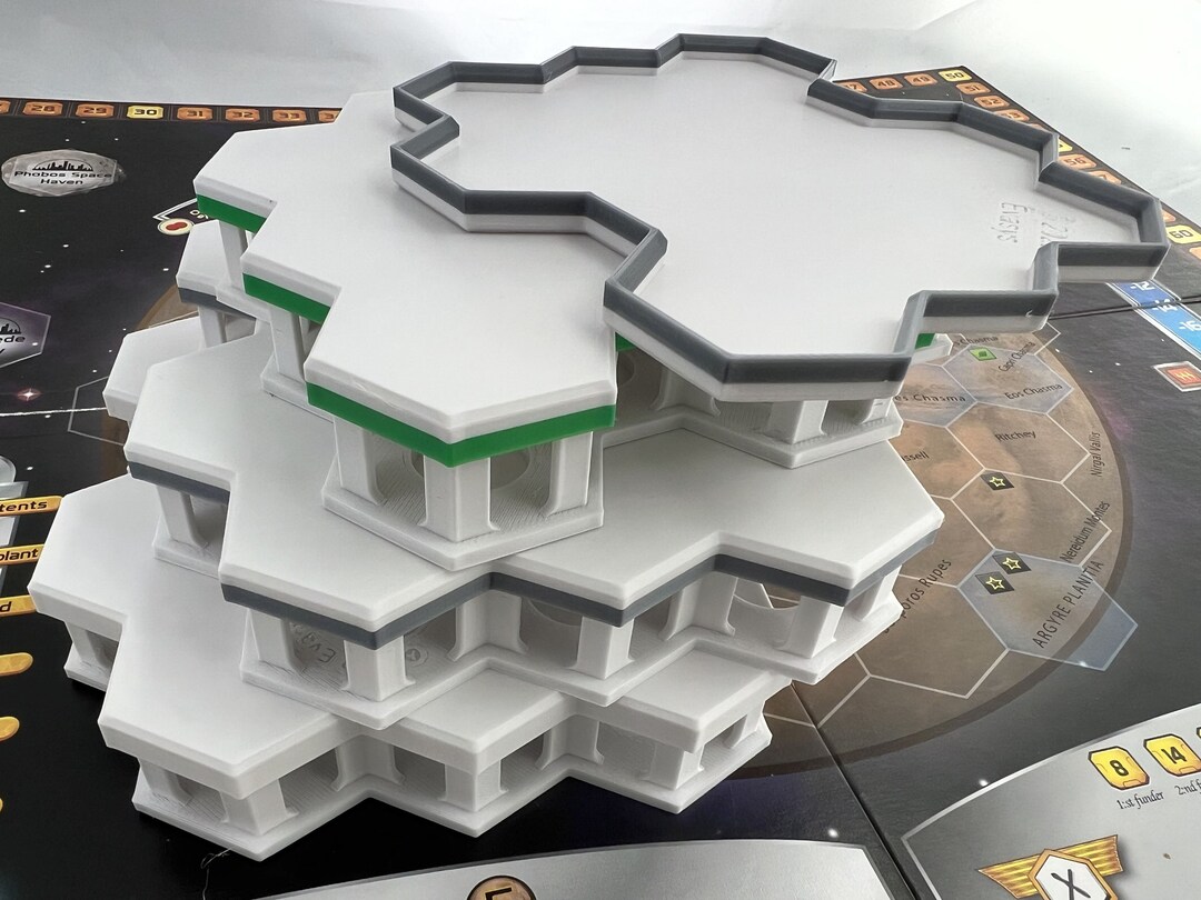 Tile City Organizer Storage for Terraforming Mars - Color-coordinated ...