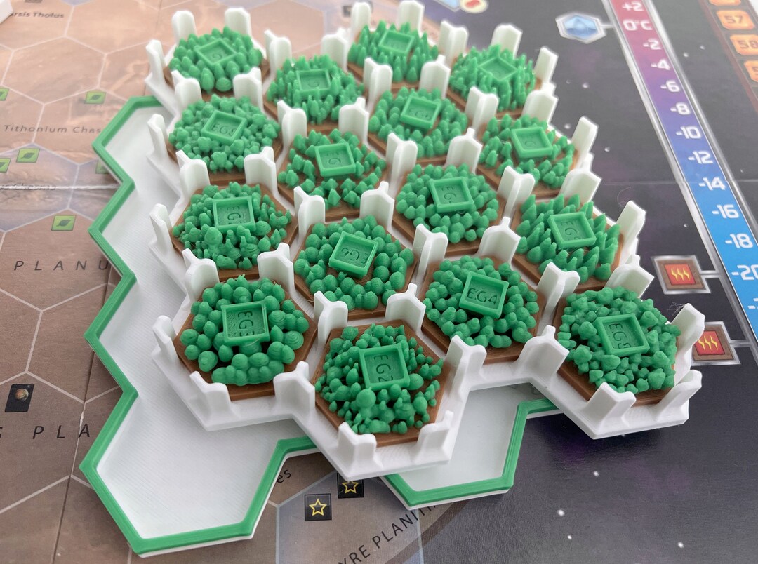 Greenery Tile Organizer Storage for Terraforming Mars - 15mm - Etsy