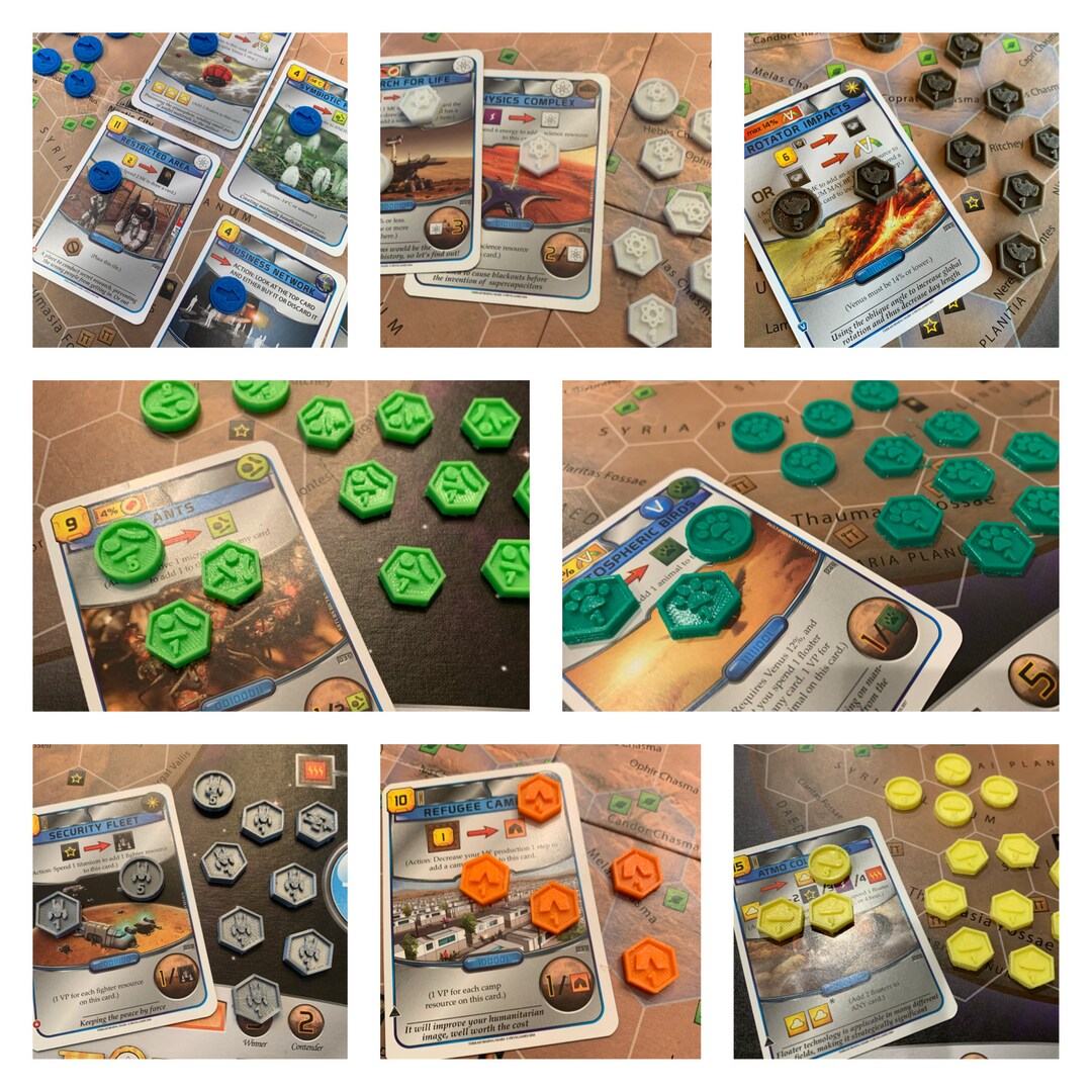 Resource Tokens 105 Piece Set Upgrade (animal, Microbe, Floater ...