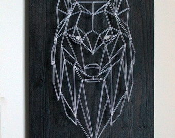 String Art Wolf | Etsy