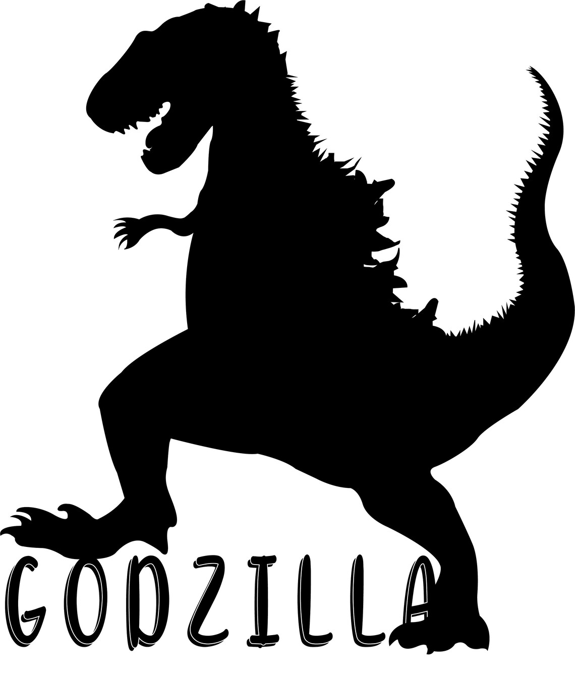 Godzilla Svg, Godzilla Silhouette, Godzilla Vs Kong, Godzilla Png ...