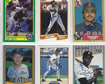 NY Yankees Roberto Kelly Signed Autographed Baseball Cards 2 - Etsy