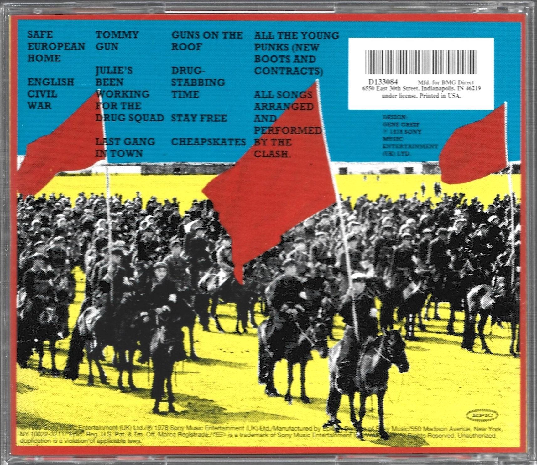 Cd-the Clash Give'em Enough Rope Used Good Condition - Etsy