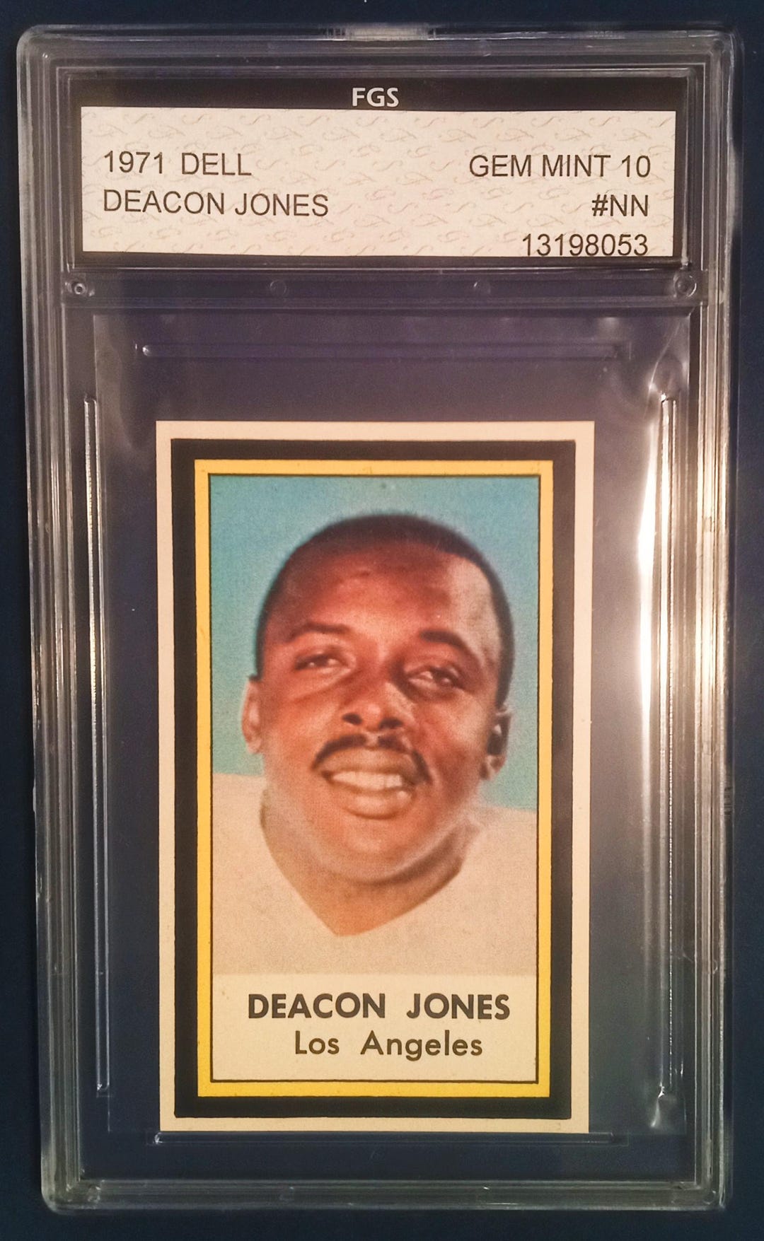 1971 Dell Deacon Jones #NN Graded Card FGS 10 Mint Rams HOF - Etsy