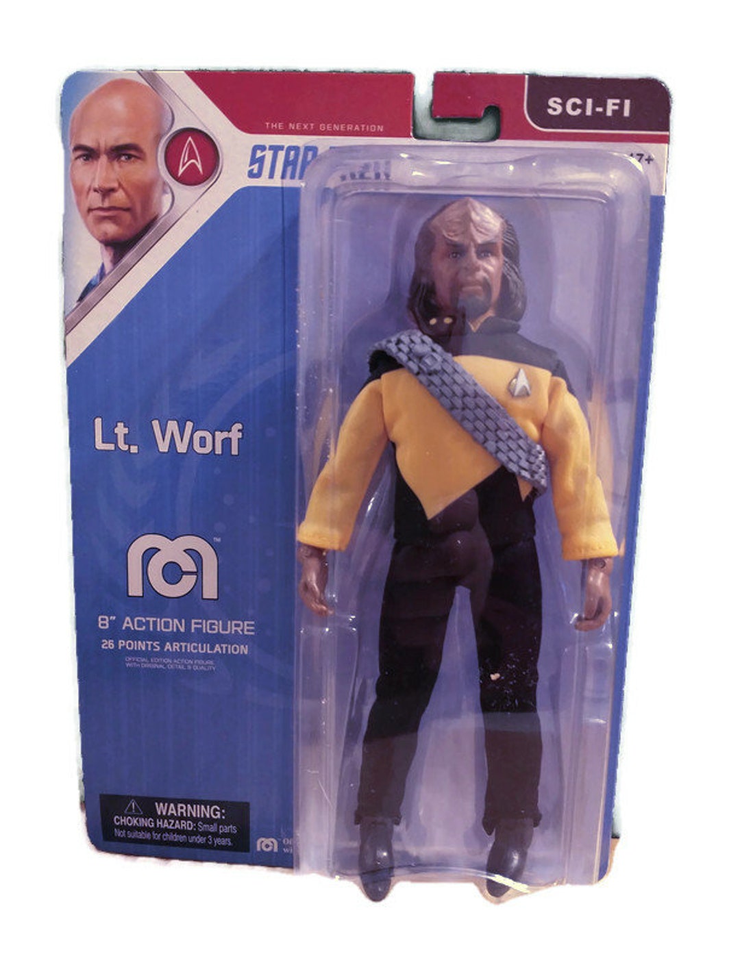 2021 Topps X Mego - Star Trek Next Generation Lt Worf 8" Action Figure ...
