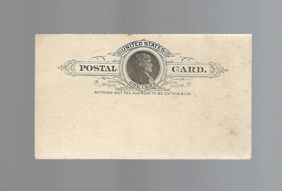 USPS One Cent Thomas Jefferson Unused Postal Card 1880's - Etsy
