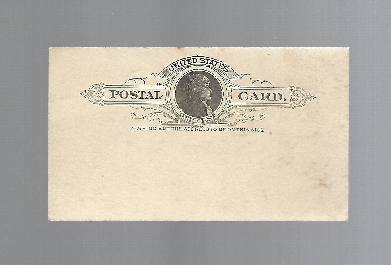 USPS One Cent Thomas Jefferson Unused Postal Card 1880's - Etsy