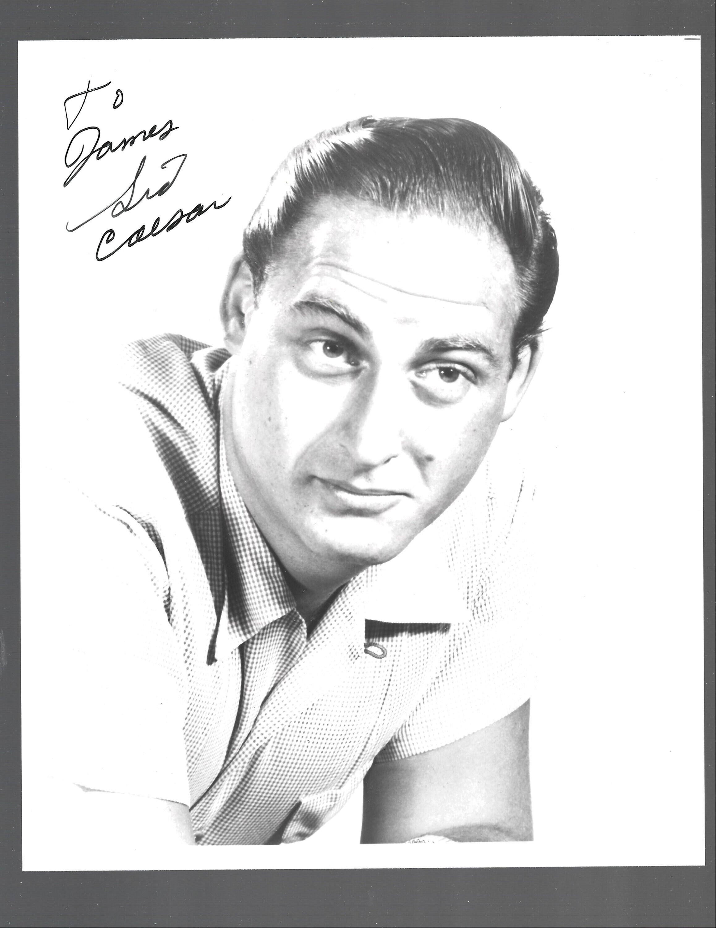 Actor Sid Caesar Comic Actor: your Show of Shows Autographed 8x10 Photo ...
