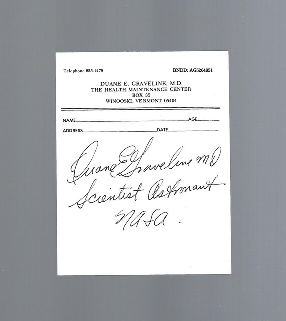 NASA Astronauts Autographs 3 to Choose From W/COA - Etsy