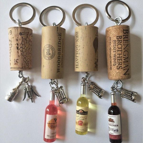Cork Key Chain - Etsy