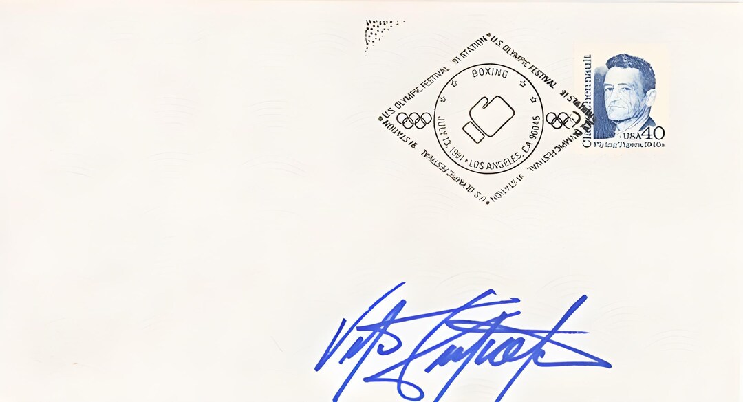 Boxing Vito Antuofermo - Boxing Legend - Autographed Postal Cover W/COA ...