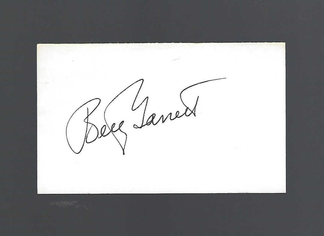 Actress Betty Garrett - Stage & Screen Actress - Autographed 3x5 Card W ...