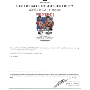 Boxing Jorge Páez - WBO & IBF Champion Boxer - Autographed 8x10 Photo W ...