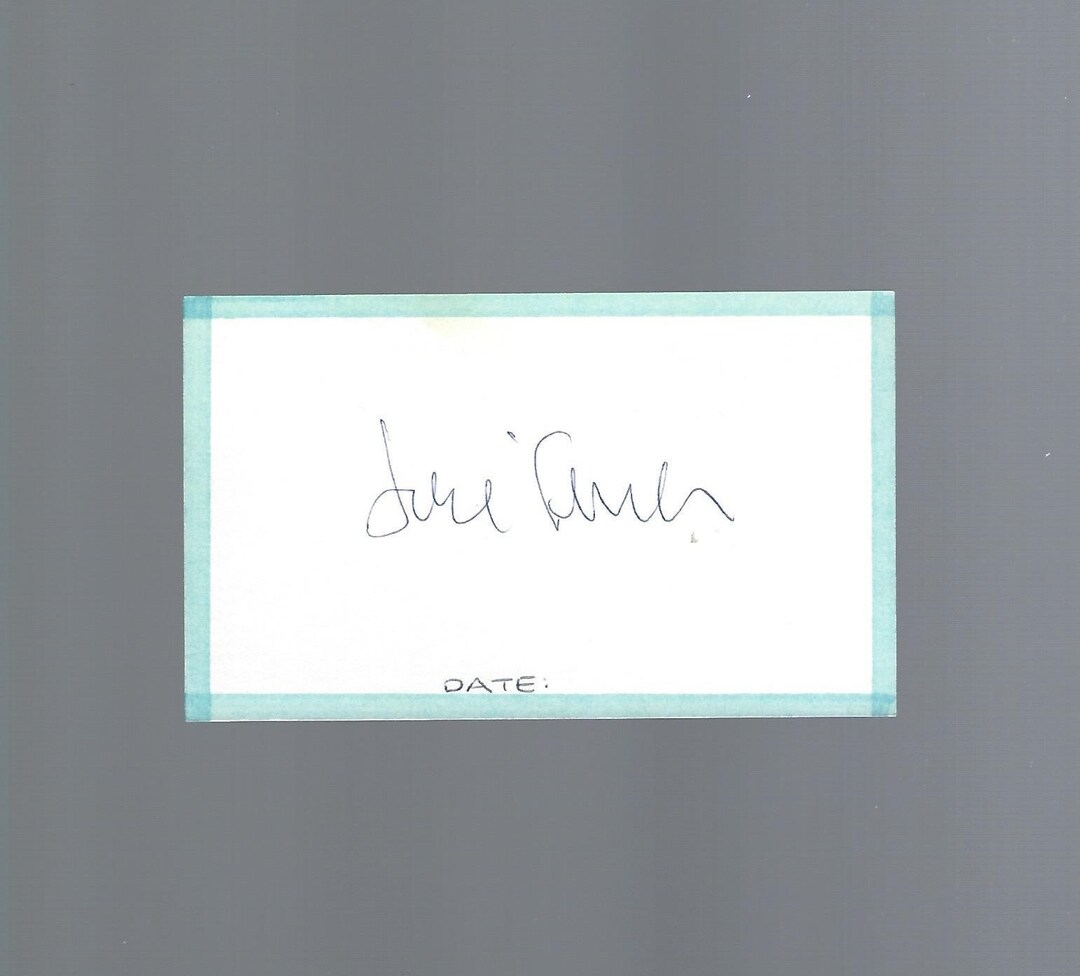 Actors José Ferrer, Lloyd Nolan or George Segal Autographed 3x5 Cards W ...
