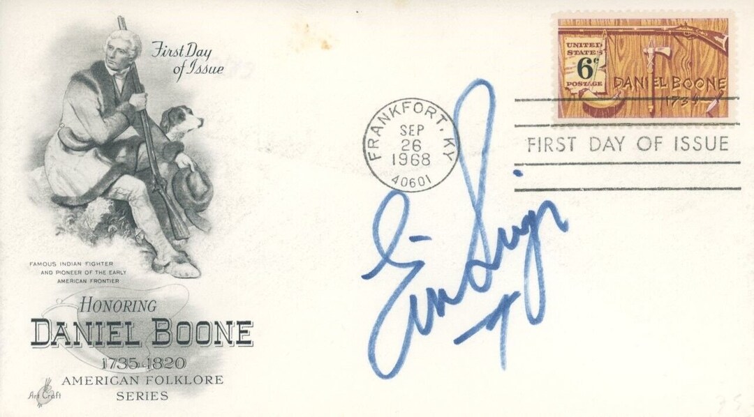 Musician Eric Singer of KISS & Black Sabbath - Autographed First Day ...