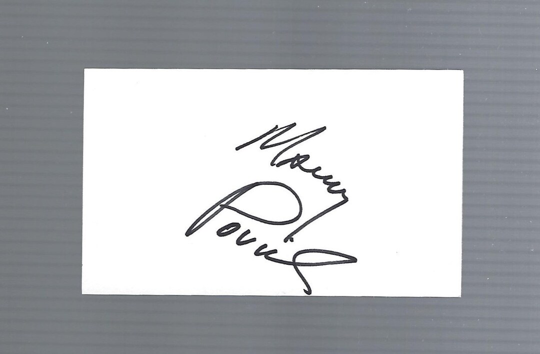 TV Talk Show Maury Povich Tabloid Talk Show Host Signed 3x5 Inch Card W ...