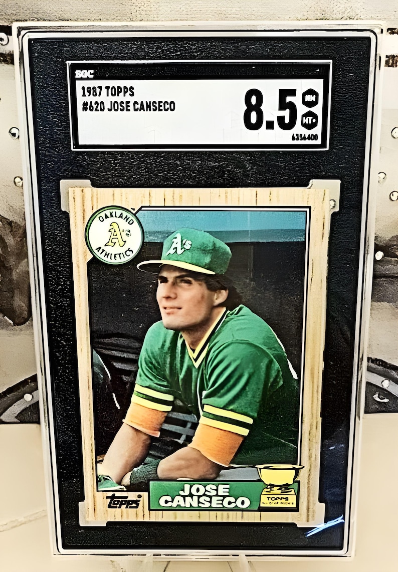 1987 Topps #620 Jose Canseco Rookie Cup 2nd Yr SGC Graded 8.5 NM-MT+ - Etsy