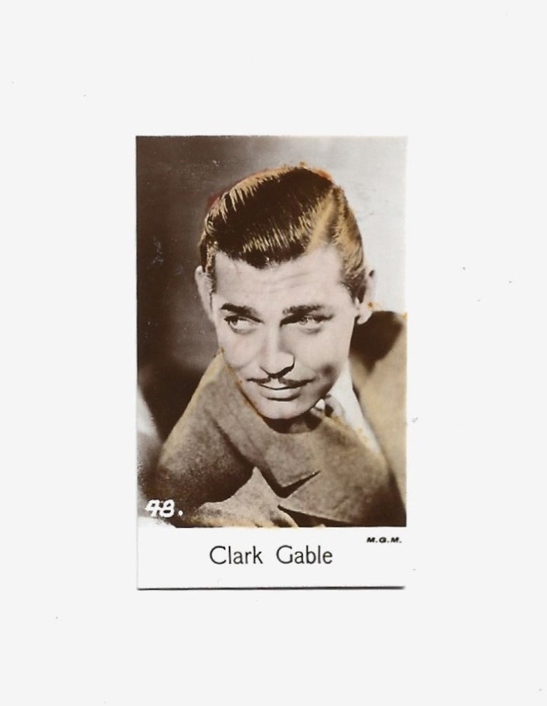 1935 C.T. Bridgewater Film Stars Tobacco Cards Clark Gable, Fred ...