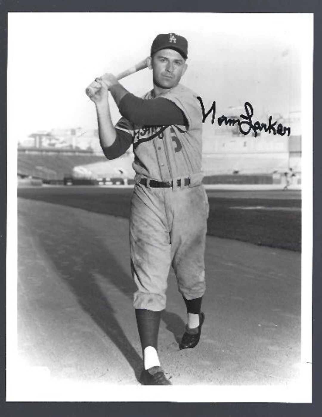 MLB Los Angeles Dodgers Norm Larker, Roy Gleason Autographs W/COA - Etsy