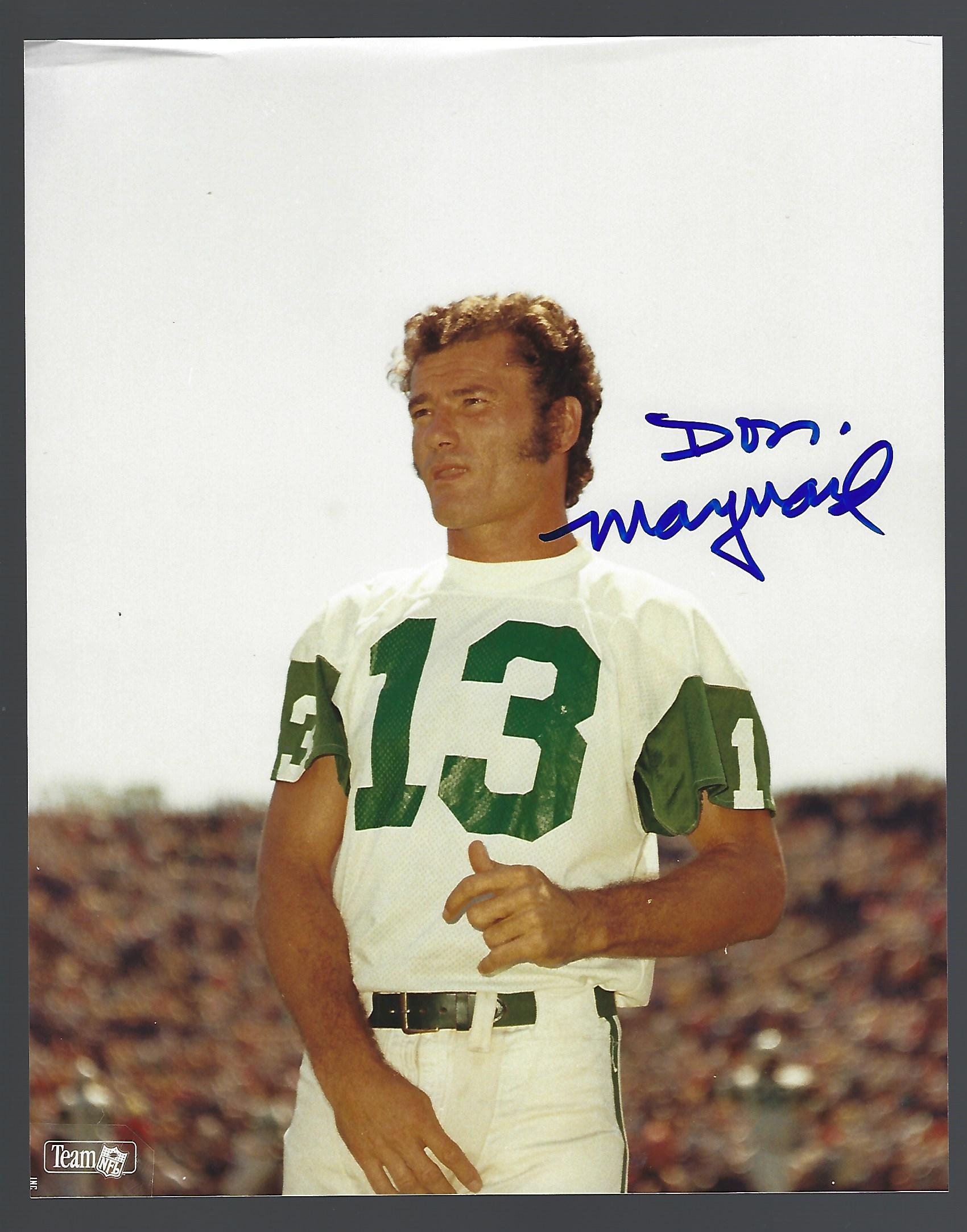 NFL Don Maynard NFL Football Super Bowl Champion Autographed 8x10 Photo ...