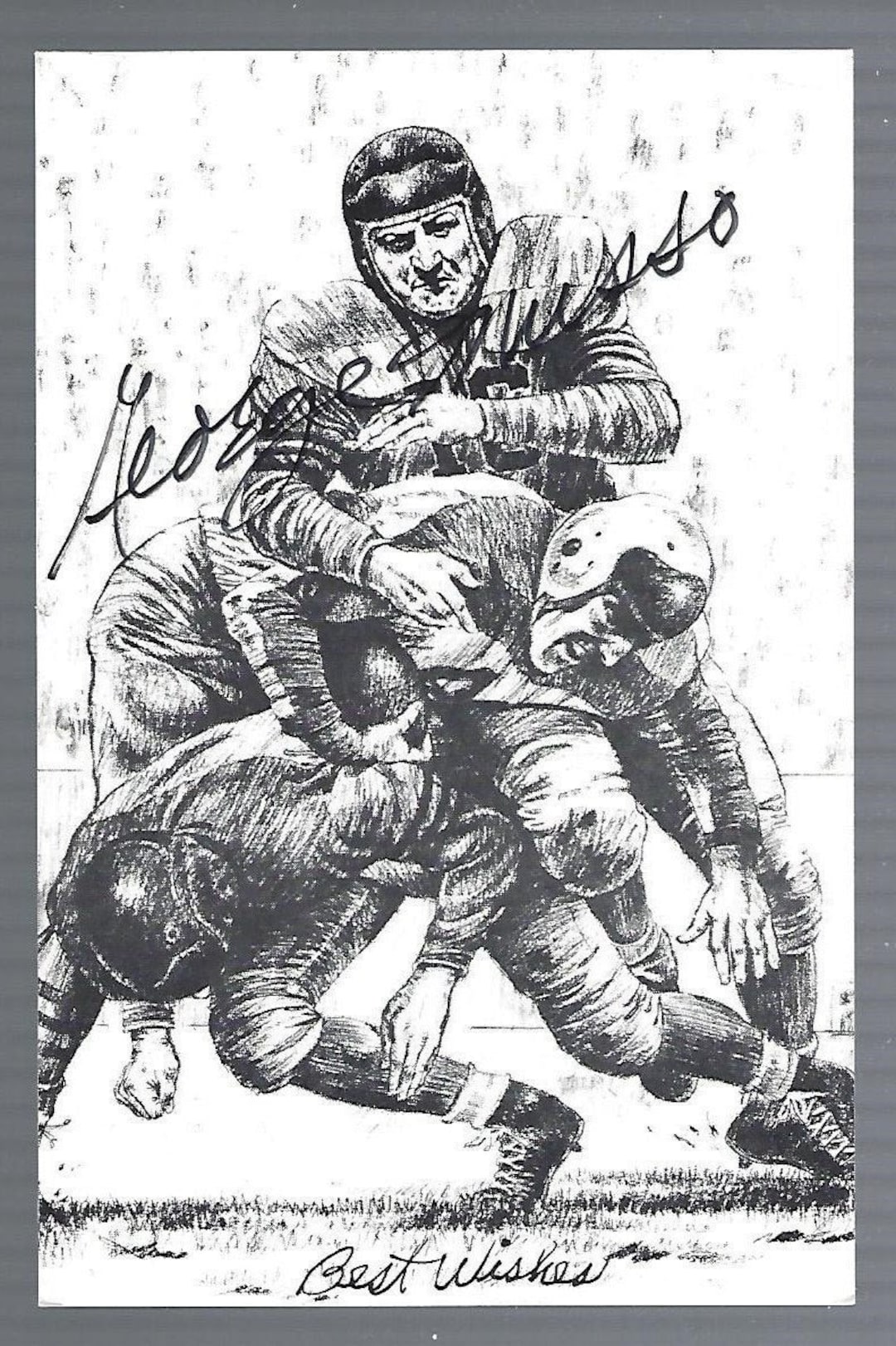 NFL George Musso - Football Hall of Fame, Chicago Bears - HOF Signed ...