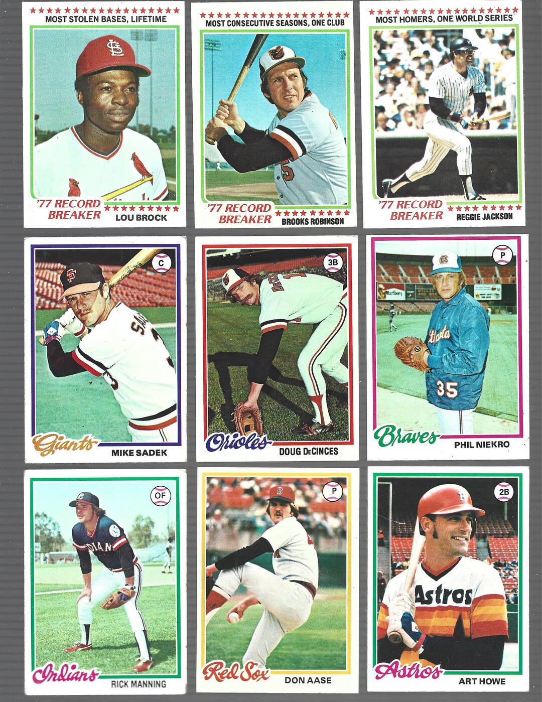1978 Topps Baseball 1-110 You Pick the Cards Good or Better. - Etsy