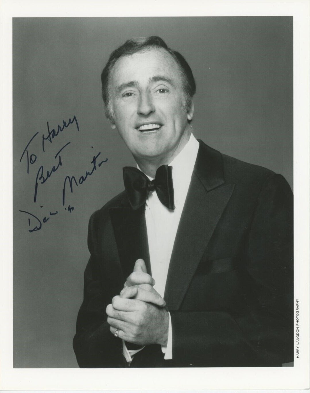 Comedian Dick Martin - Rowan and Martin's Laugh-in - Autographed 8x10 ...