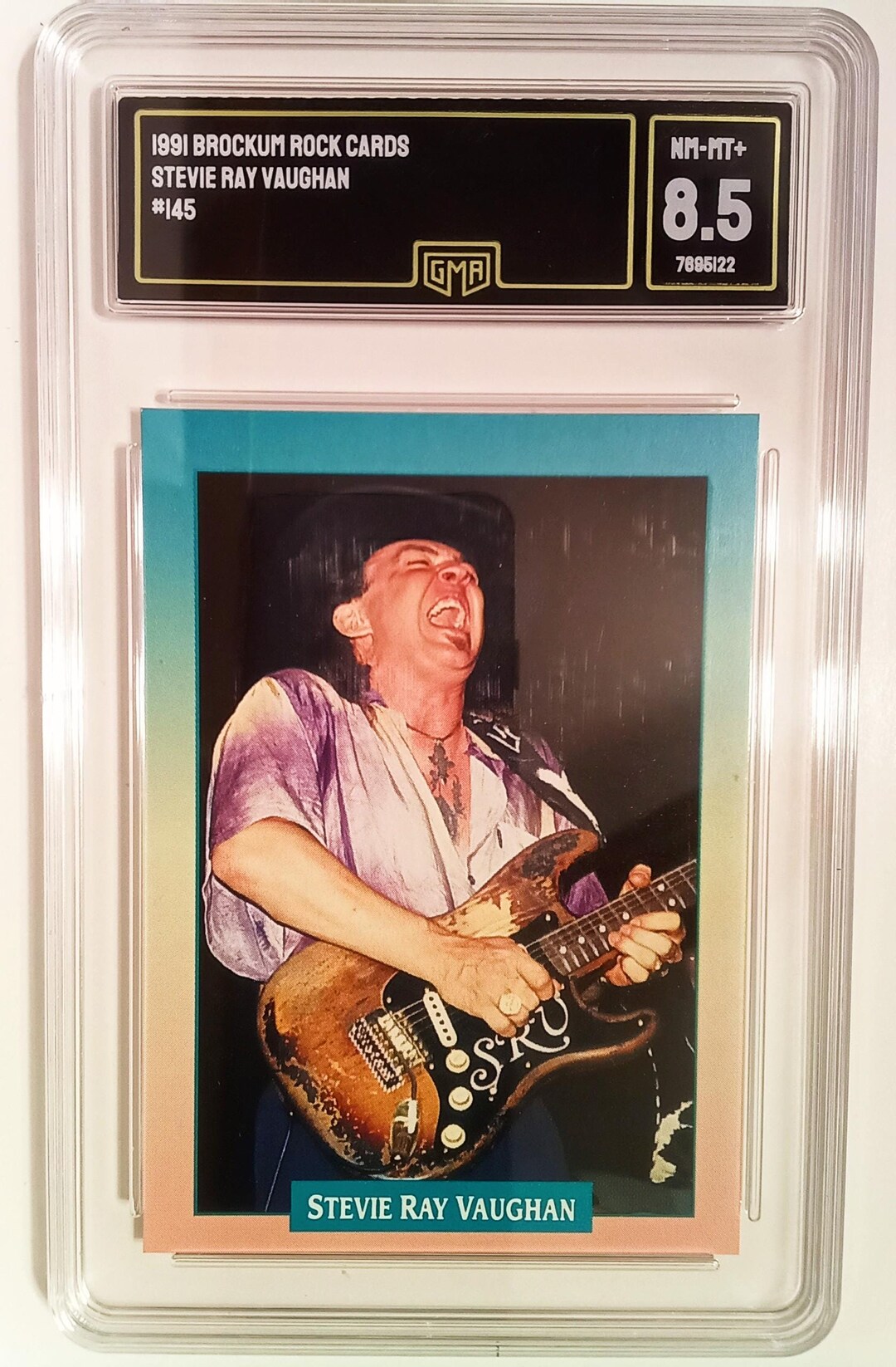 1991 Brockum Rock Cards #145 Stevie Ray Vaughan GMA Graded 8.5 NM-MT+ - Etsy