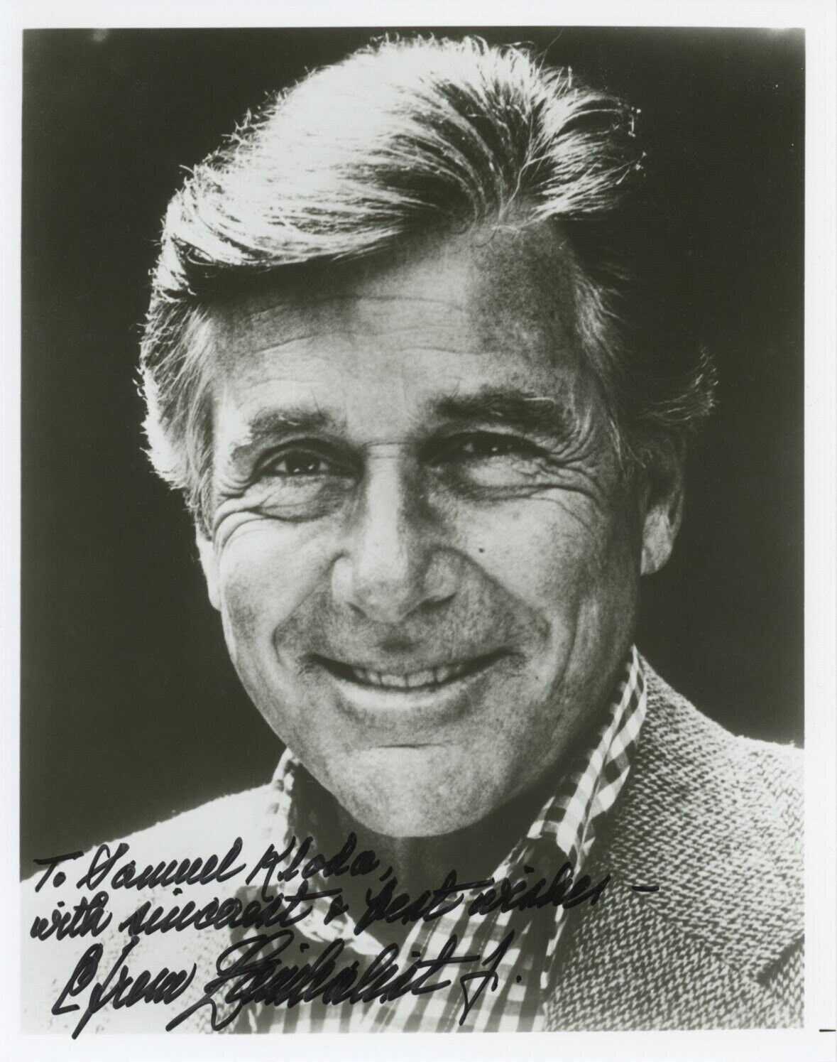 Actor Efrem Zimbalist Jr. 77 Sunset Strip-the F.b.i. Autographed 8x10 ...