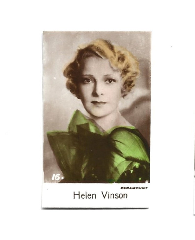 1935 C.T. Bridgewater Film Stars Tobacco Cards Clark Gable, Fred Astaire or Helen Vinson NR-MT ...