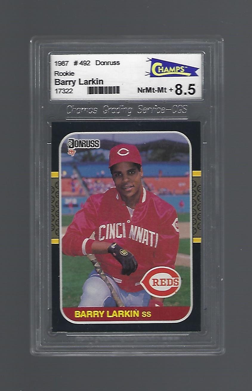 1987 Barry Larkin Graded Rookie Cards PSA Cincinnati Reds - Etsy