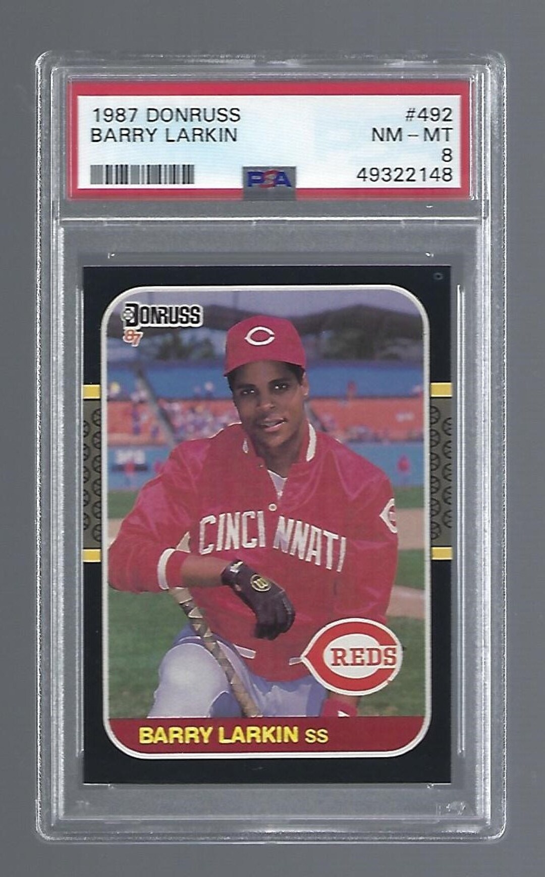 1987 Barry Larkin Graded Rookie Cards PSA Cincinnati Reds - Etsy