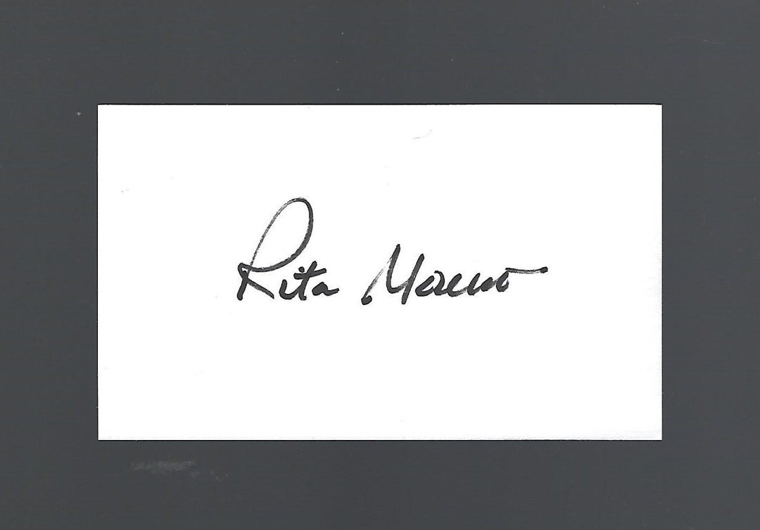 Actresses Rita Moreno, Glenda Jackson or Faye Marlowe - Autographed 3x5 ...
