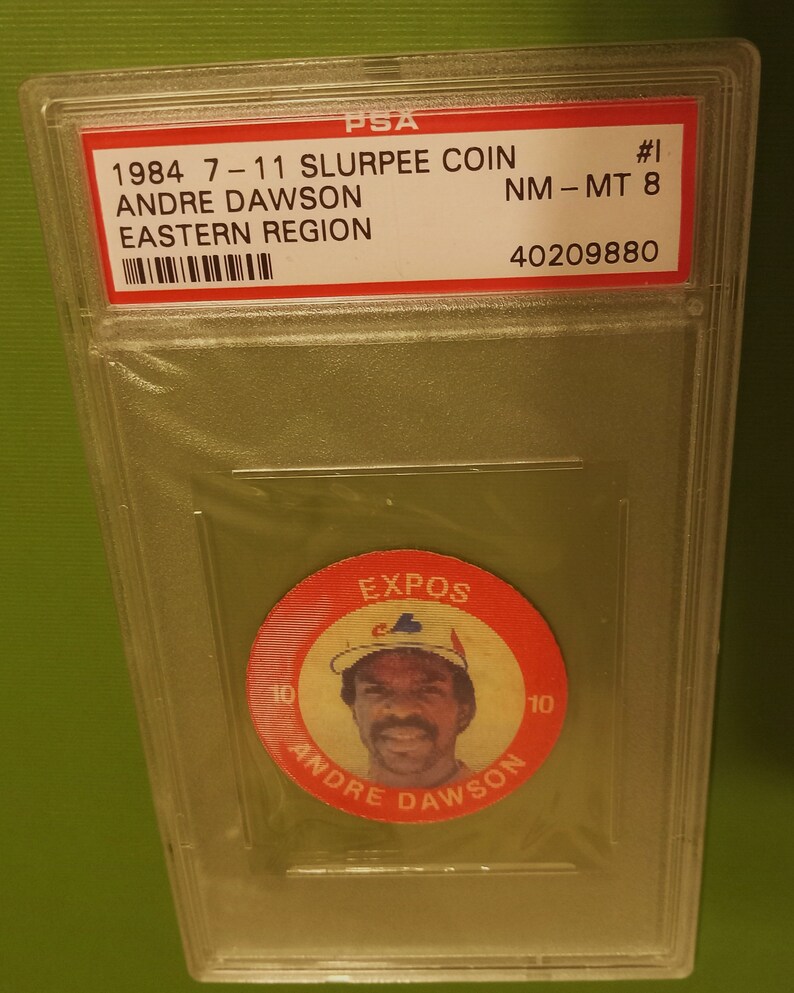 1984 Andre Dawson 1 7-11 Slurpee Coin Eastern Region PSA - Etsy