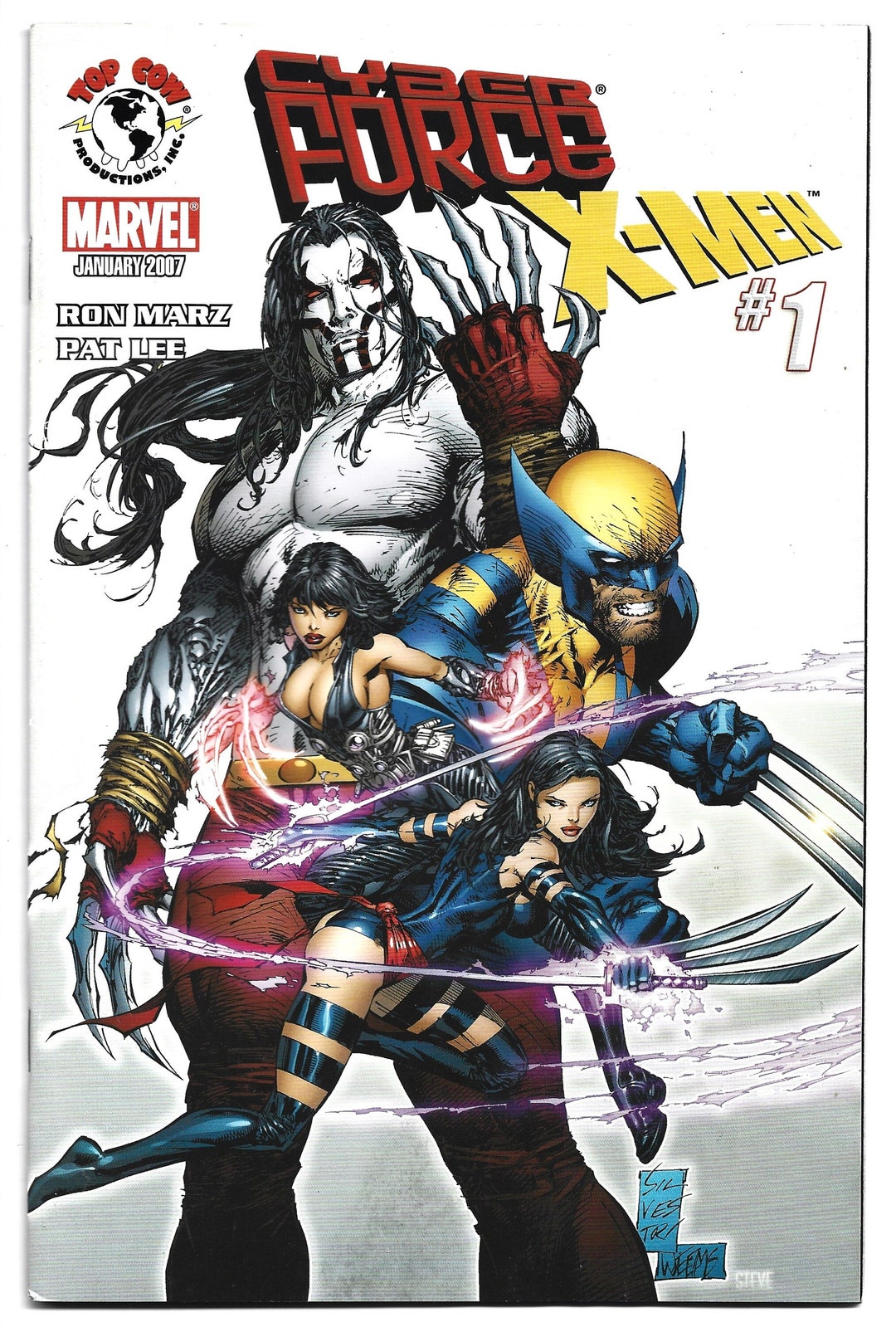 Wolverine Cyber Force X-men #1 Top Cow Crossover Comic First Printing ...