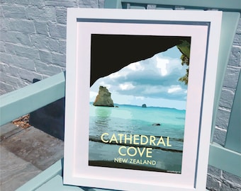 New Zealand Poster / New Zealand Print / New Zealand Fjords / - Etsy UK