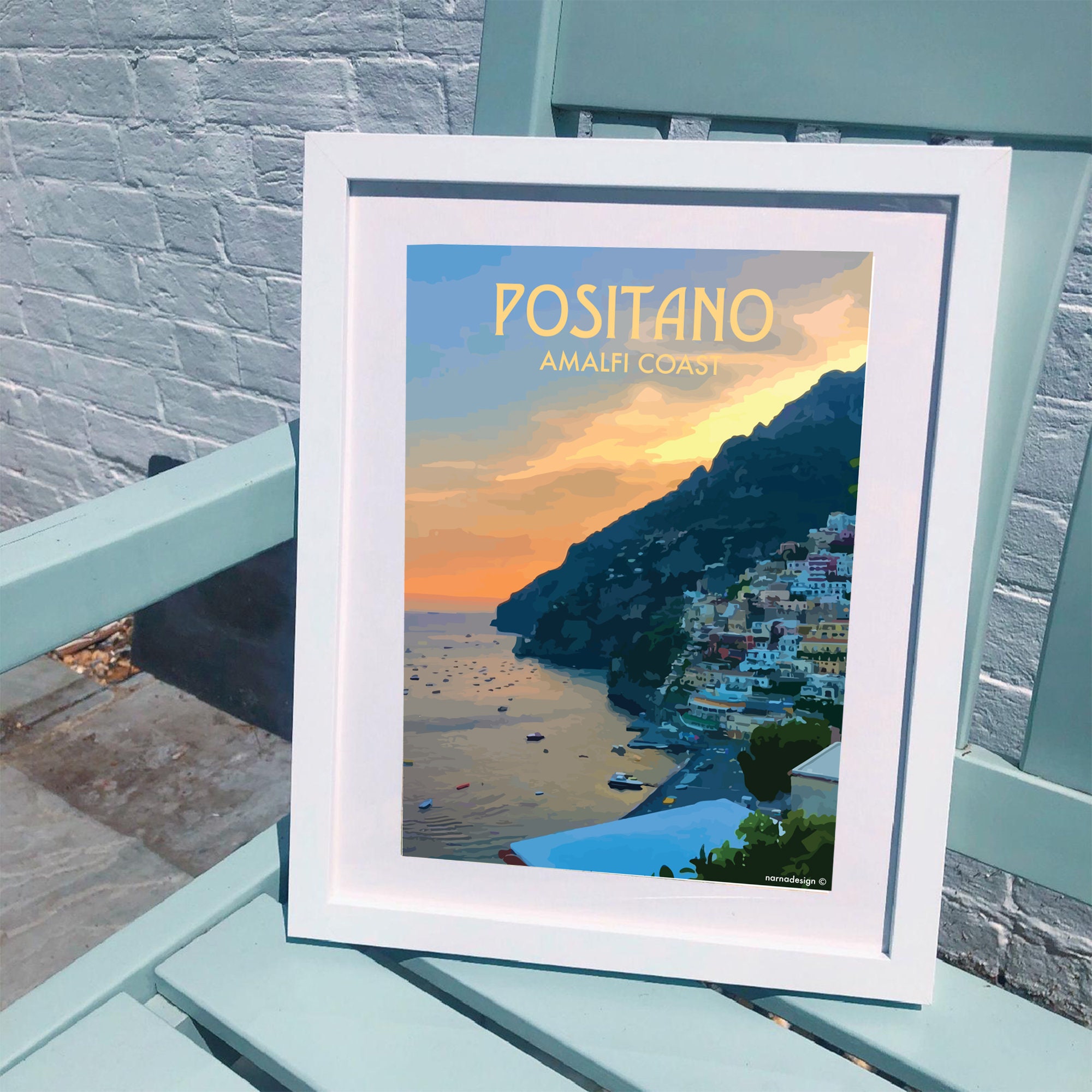 Positano, Amalfi Coast, Italy Print / Poster - Etsy
