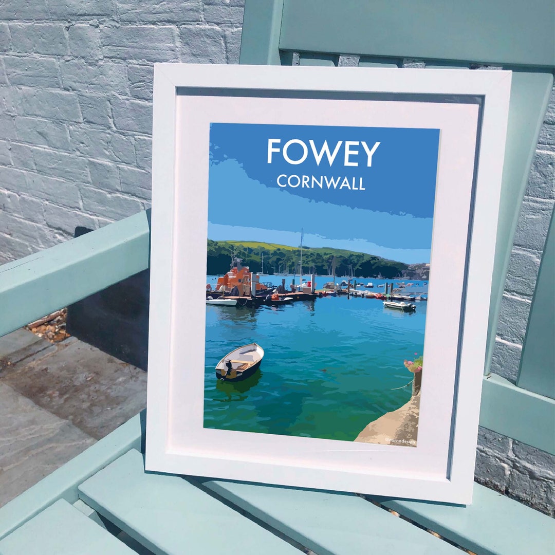 Fowey, Cornwall - Print / Poster - Etsy