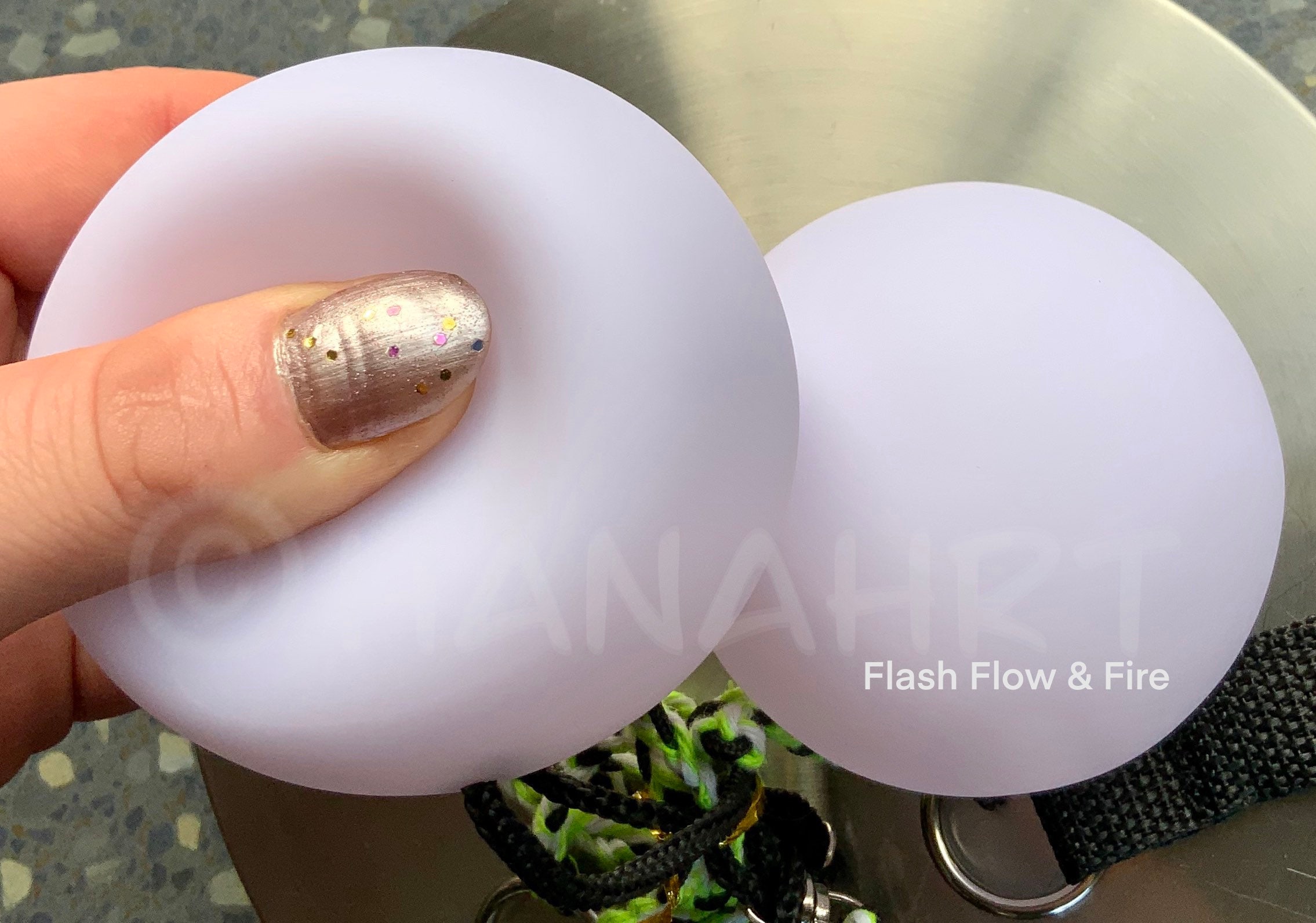 Glow in the Dark/led/uv Active Rope Dart and Handmade Carry Pouch Set ...