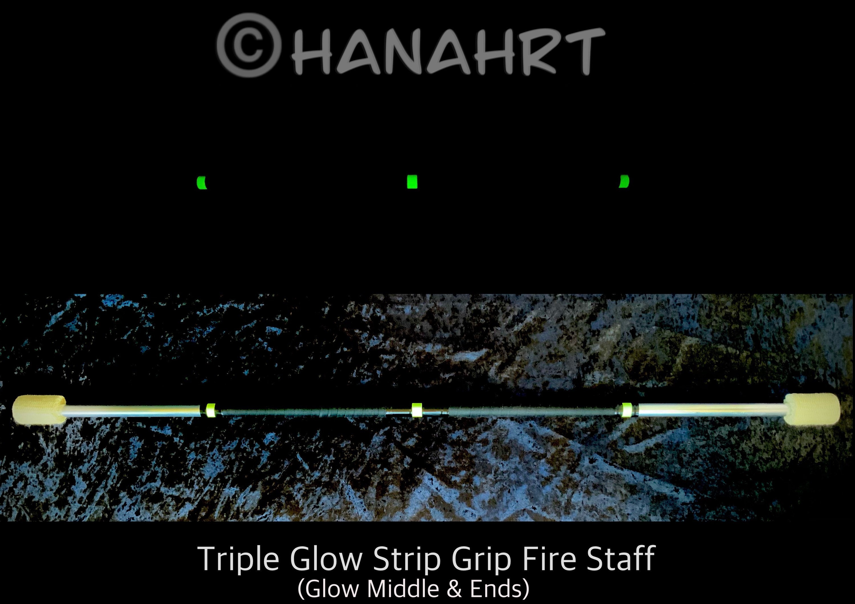 Xl/148cm Fire Bo Staff un Weighted Custom Made to Your Preferred Length ...