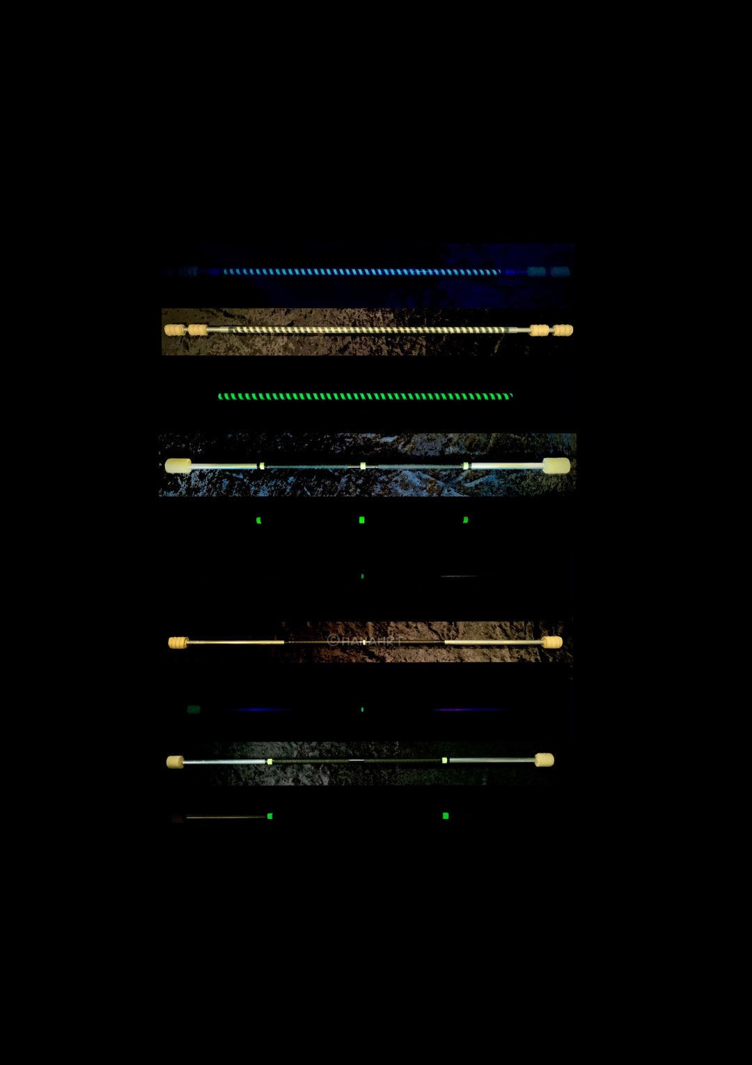 Xl/148cm Fire Bo Staff un Weighted Custom Made to Your Preferred Length ...