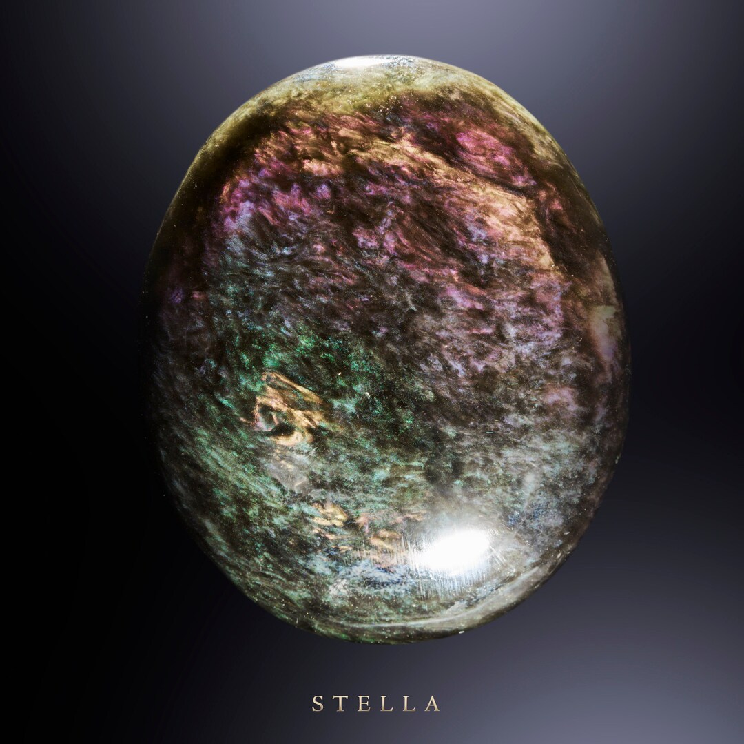 Velvet Obsidian Palmstone - Etsy