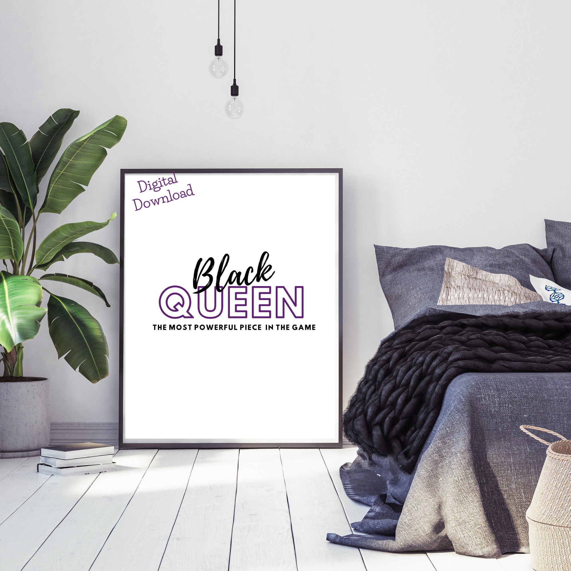 Black Queen Black Art Melanin Queen Art Print - Etsy