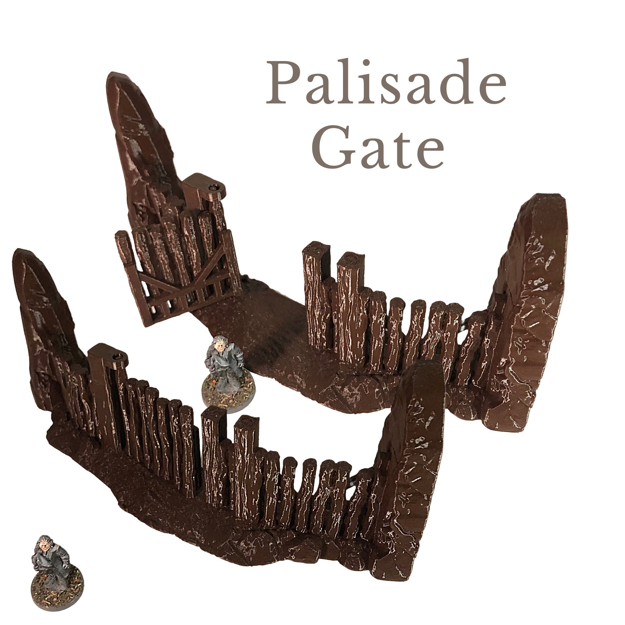 Celtic Palisade With Gate Stockade Medieval Fence - Etsy UK