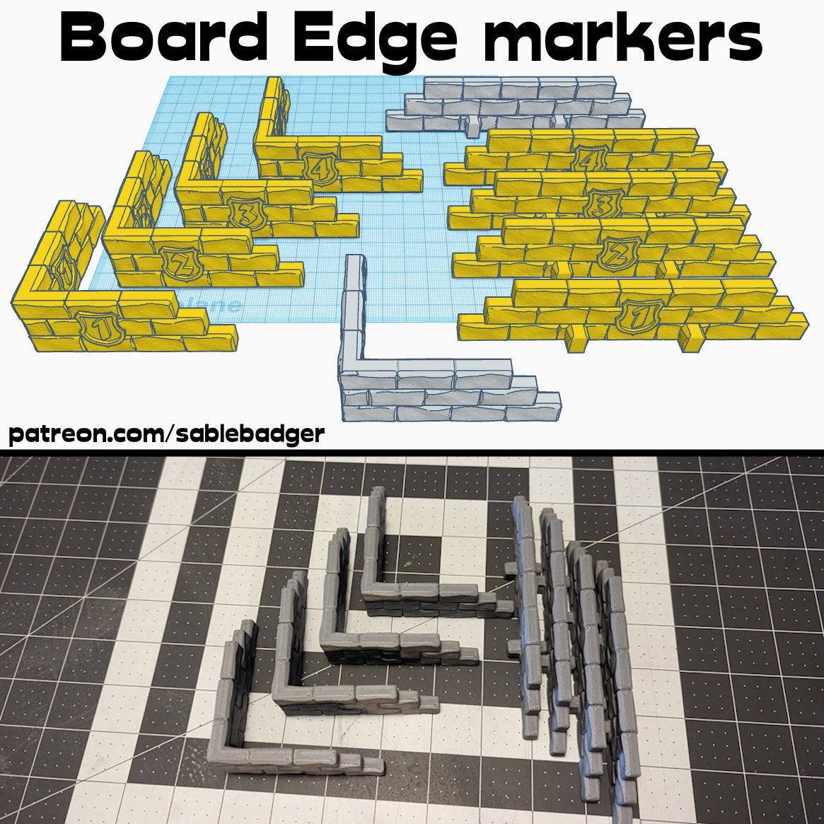 Board edge markers for board games | wargaming objective marker | setup ...