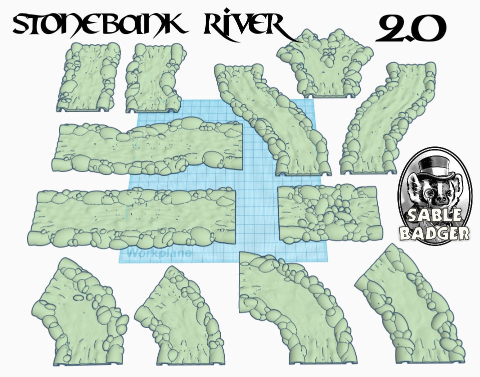 River set for wargaming | wargaming terrain | river for wargames ...
