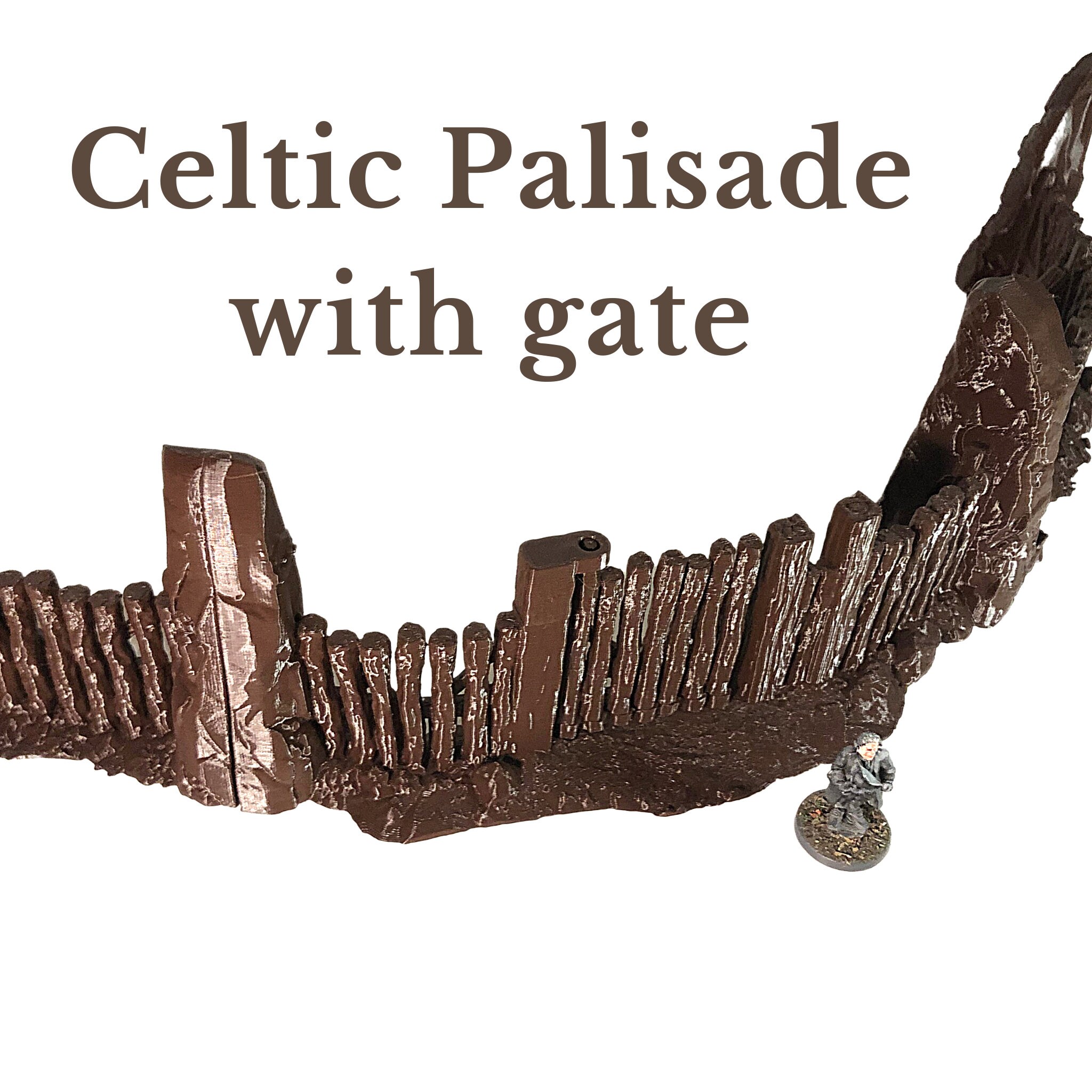 Celtic Palisade with gate | stockade | medieval fence